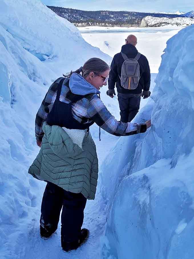The ultimate hands-on science lesson happens when visitors navigate between towering ice walls. Geology class never looked this cool&mdash;literally.