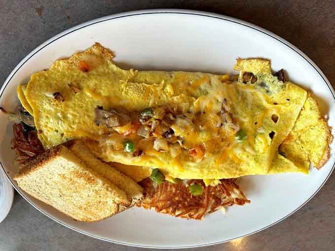 This veggie omelet is so loaded with fresh ingredients, it practically counts as your daily vegetable serving.
