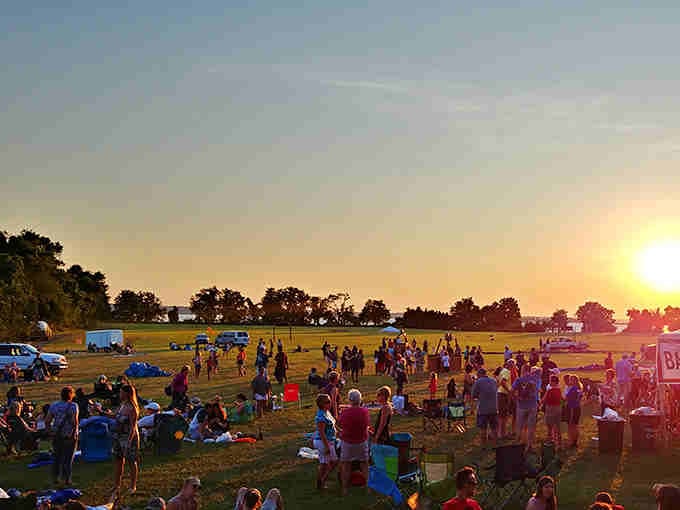 Golden hour gatherings on the lawn prove that some traditions, like watching sunsets together, never go out of style.