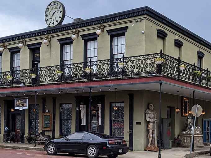 That ornate ironwork balcony has been welcoming guests since before your great-grandparents were born.