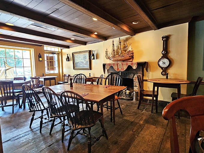 At Jessop's Tavern, colonial-inspired dining meets modern comfort. Those wooden beams have witnessed three centuries of good conversations and better meals.