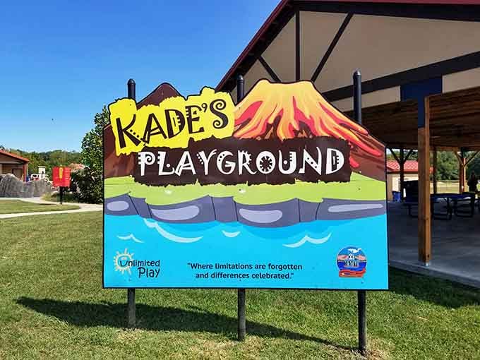 Where limitations are forgotten and differences celebrated, this sign says it all about what makes this place special.