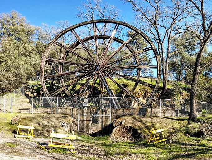 This massive tailing wheel once separated gold from ordinary rock. Now it separates ordinary road trips from extraordinary adventures into California's mining heritage.