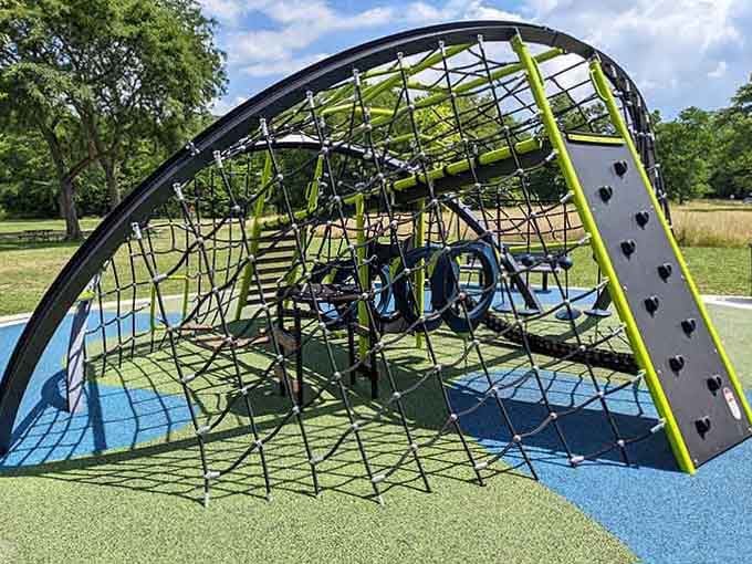 This rope climbing dome is where future American Ninja Warriors get their start, one determined climb at a time.