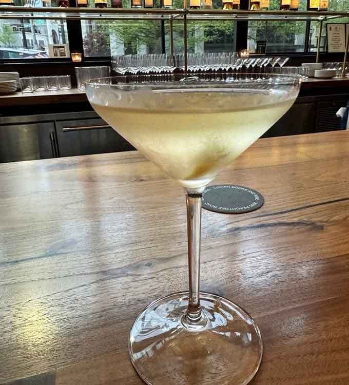 This martini looks like it could solve all your problems, or at least make you forget them temporarily.