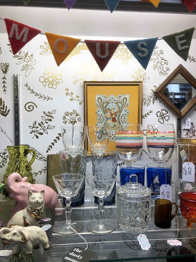 Cut crystal and Depression glass catching light like a disco ball, except classier and your parents actually danced to real music.