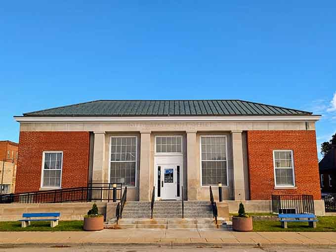 Even the post office has character here, a handsome brick building that makes checking mail feel dignified.