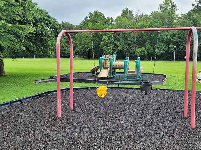 Playgrounds where grandkids can actually be grandkids without you spending a fortune on entertainment.