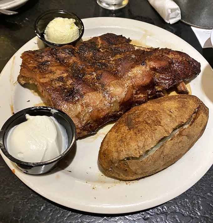 St. Louis ribs with that perfect char and smoke ring that makes grown adults forget their table manners completely.