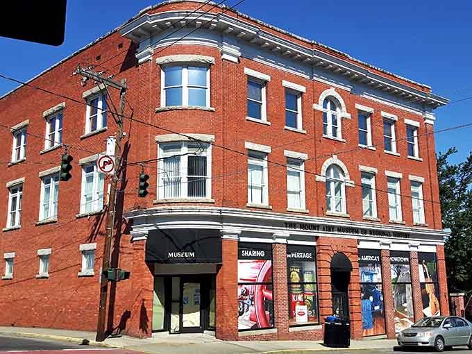 The Andy Griffith Museum sits in this handsome brick building, waiting to transport you back to simpler times.