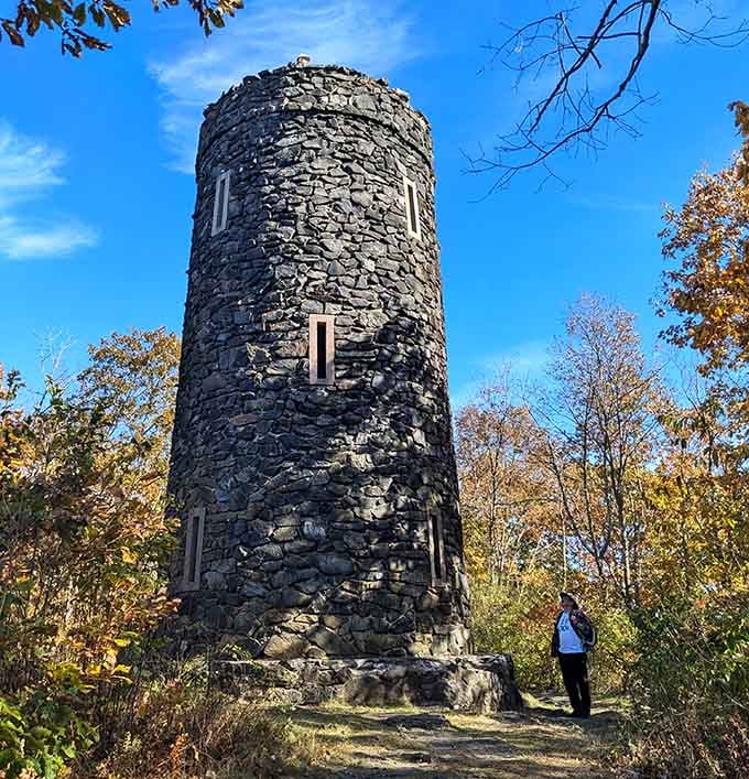 This stone tower has stood longer than most of our New Year's resolutions, and looks better too.