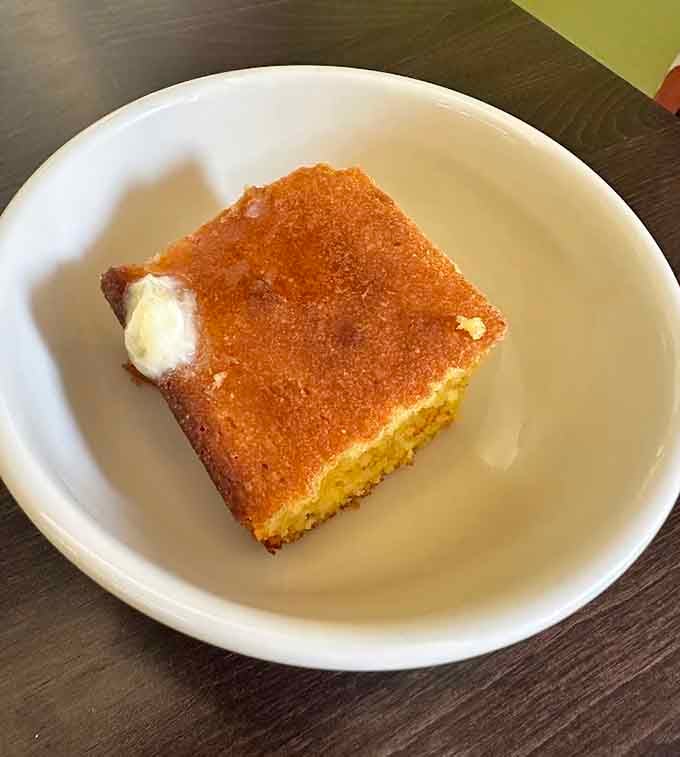 Cornbread so moist and perfectly golden, it makes store-bought mixes weep with shame and inadequacy everywhere.