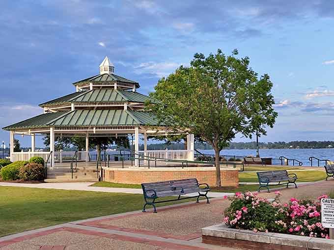 Union Point Park's gazebo practically begs you to sit down and contemplate absolutely nothing for a while.