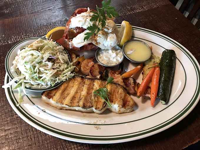 The Captain's Platter arrives like a greatest hits album, featuring all your favorite seafood stars on one plate.
