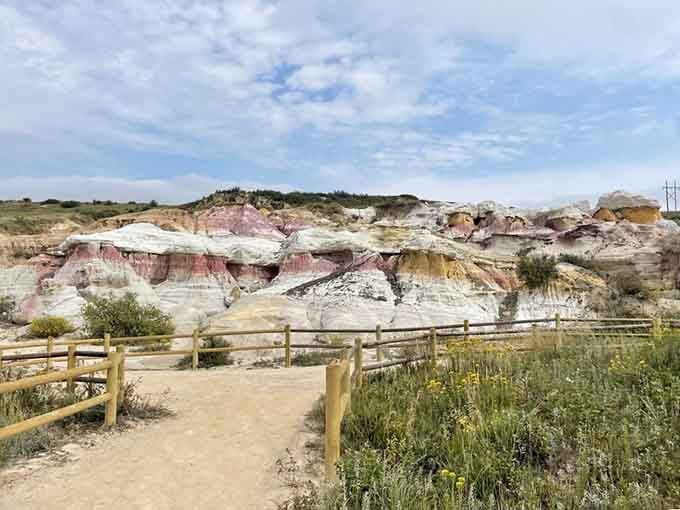 This spot is where every photographer's camera gets a serious workout trying to capture nature's impossible color palette.