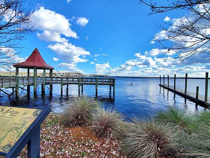 The riverfront offers views that don't require a mortgage payment to enjoy, which is refreshingly un-Florida.