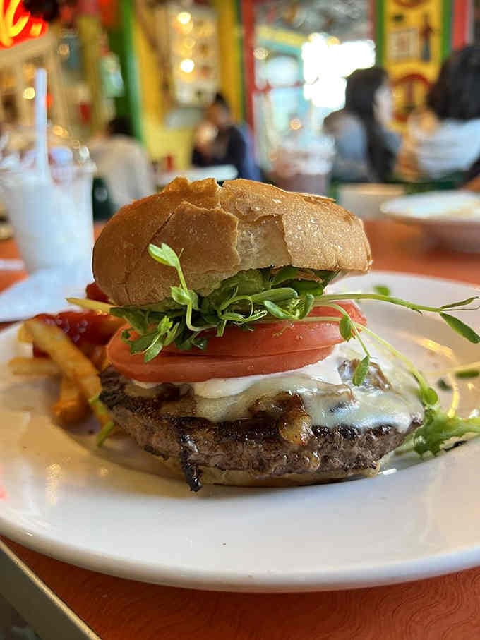Sometimes comfort food needs to look as good as it tastes, and this burger absolutely delivers both.