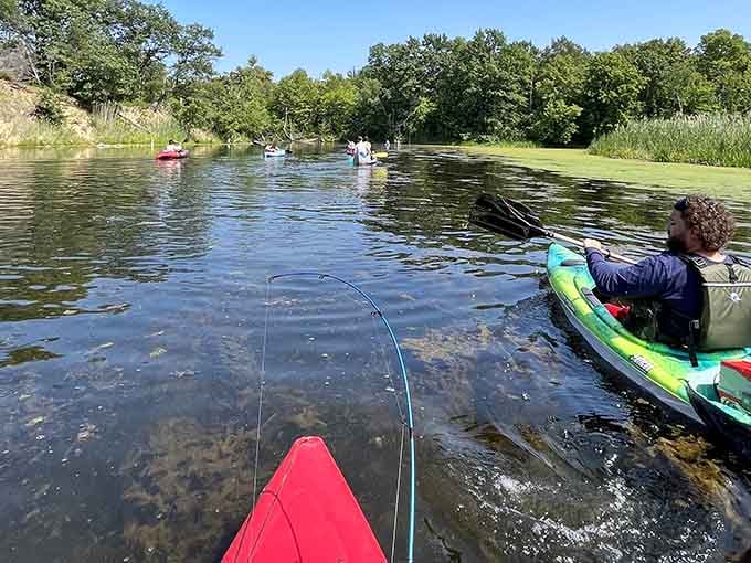 Kayaking these crystal-clear waters feels like gliding through liquid glass, with every pebble visible below your paddle.