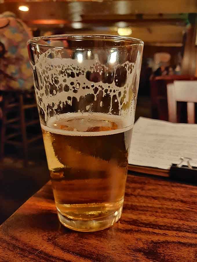 That golden pour promises the kind of refreshment that makes you forget about whatever's waiting in your inbox.