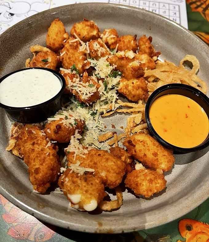 Golden, crispy, and covered in cheese, these Wisconsin-style curds prove some traditions transcend geography and good sense.