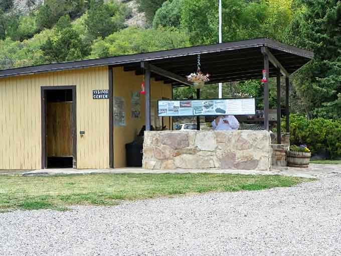 The visitor center: your launching pad for waterfall adventures and the last place with actual bathrooms.