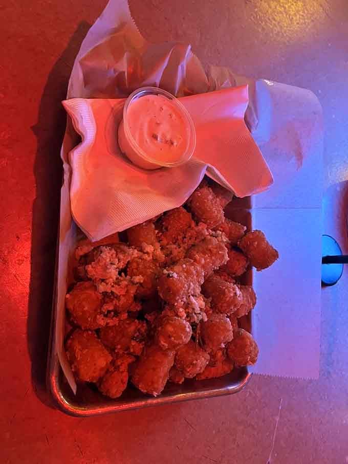 Golden and crispy, these tots would make any intergalactic traveler forget about their home planet for a minute.