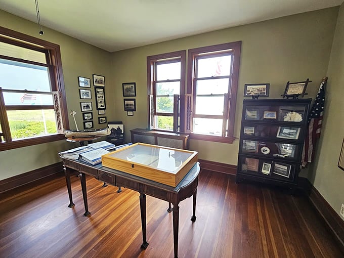 This room holds maritime memories and nautical treasures, each telling stories of the Jersey Shore's seafaring past.