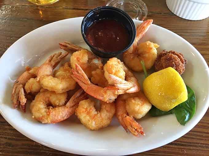Georgia shrimp so plump and perfectly cooked, they practically glow with freshness and coastal flavor.