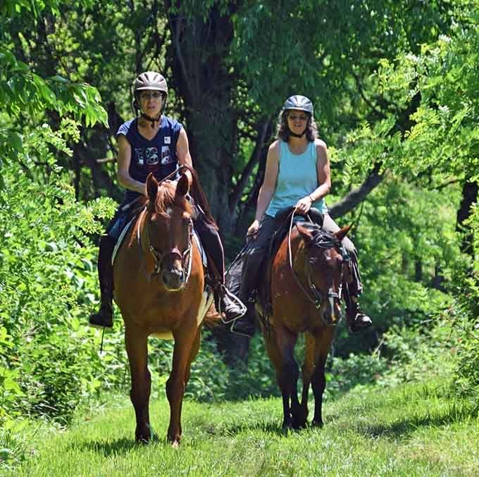 Horseback riding through these trails beats sitting in traffic, and your commute suddenly feels a lot less impressive.