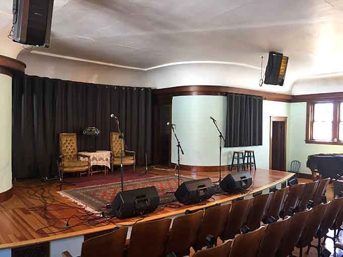 Society Hall's intimate performance space hosts shows where you can actually see the performers without binoculars or a mortgage.