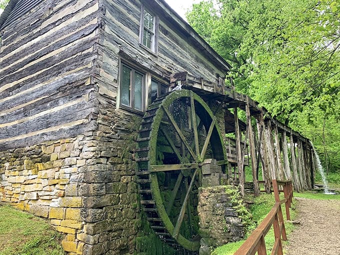 The old water wheel still turns, grinding grain just like it did generations ago&mdash;some technology never goes obsolete.
