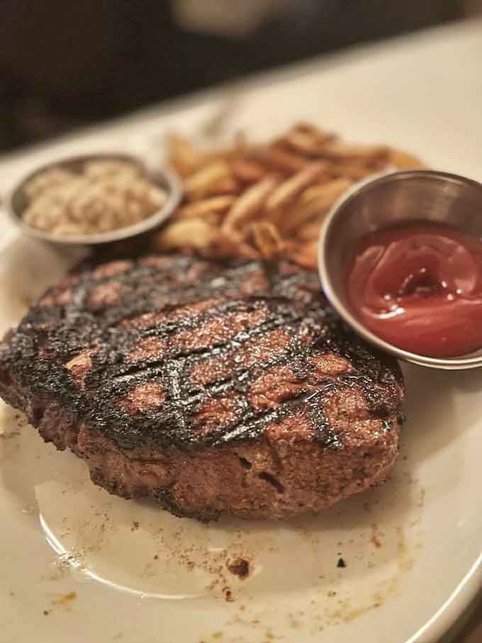 That char, that marbling, that perfect crust—this is what steak dreams are made of, folks.