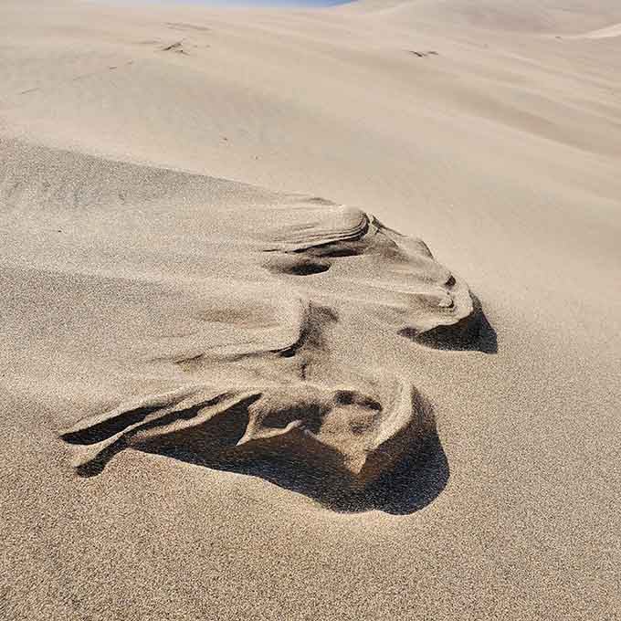 Wind-sculpted formations create natural artwork that would make any abstract artist jealous of Mother Nature's talent.