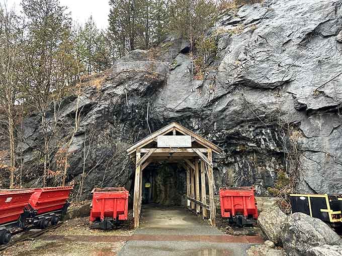 The Edison Tunnel entrance beckons like a portal to Middle Earth, minus the hobbits but with better geology.