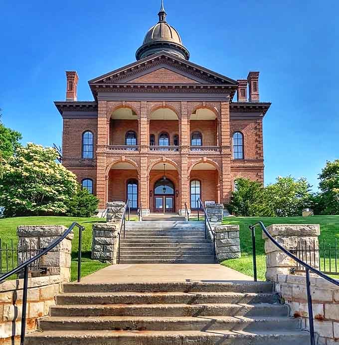 This courthouse stands like something from "To Kill a Mockingbird," reminding us when civic buildings were designed to inspire awe.