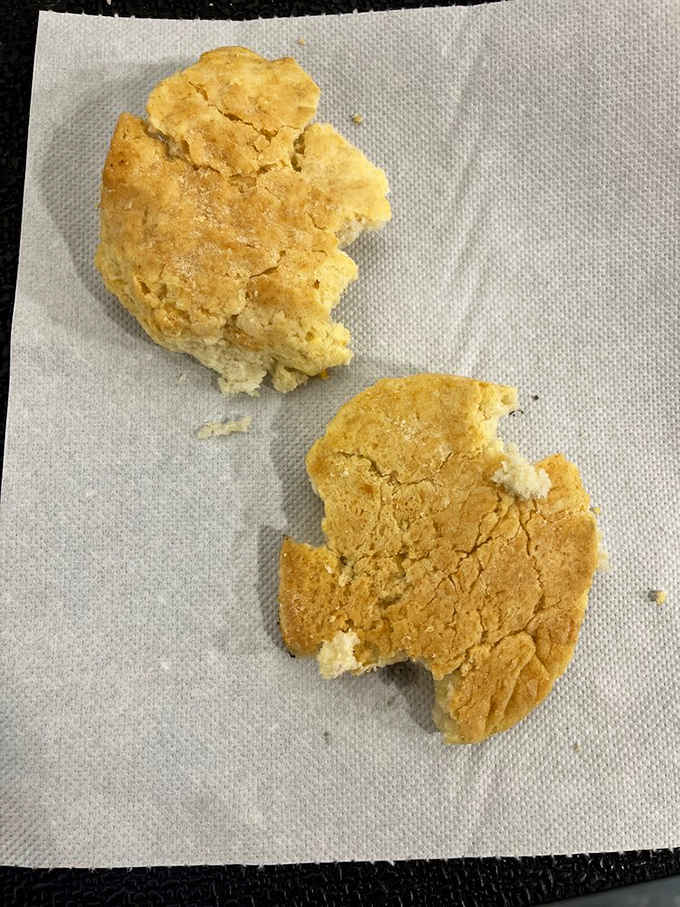 Sometimes the simplest pleasures are the best: a warm, buttered biscuit that needs absolutely nothing else.