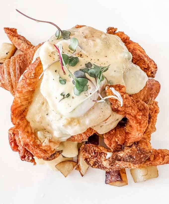 When chicken pot pie gets the gourmet treatment, complete with perfectly golden pastry and serious comfort vibes.