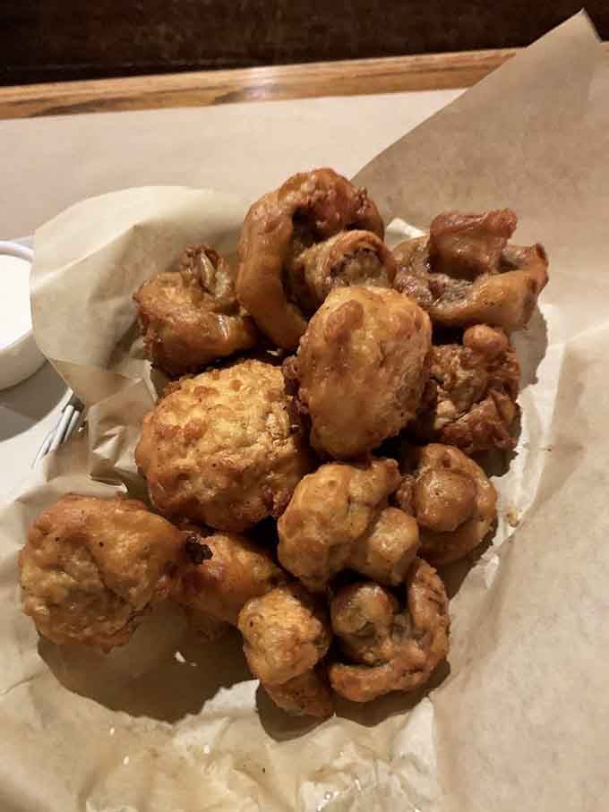 Golden, crispy mushrooms that prove vegetables can be just as exciting as any main course when properly fried.