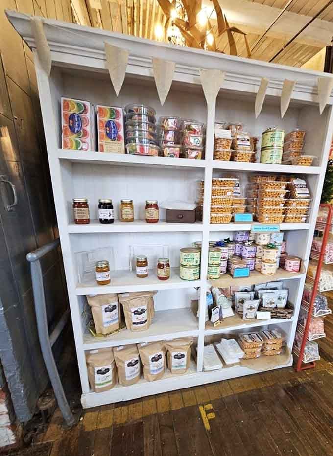 From artisanal jams to gourmet treats, this isn't your typical antique mall, it's a full sensory experience.