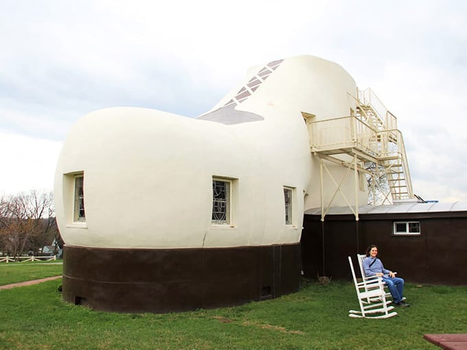 From every angle, this place looks like someone's wildest dream brought to life in stucco and steel.