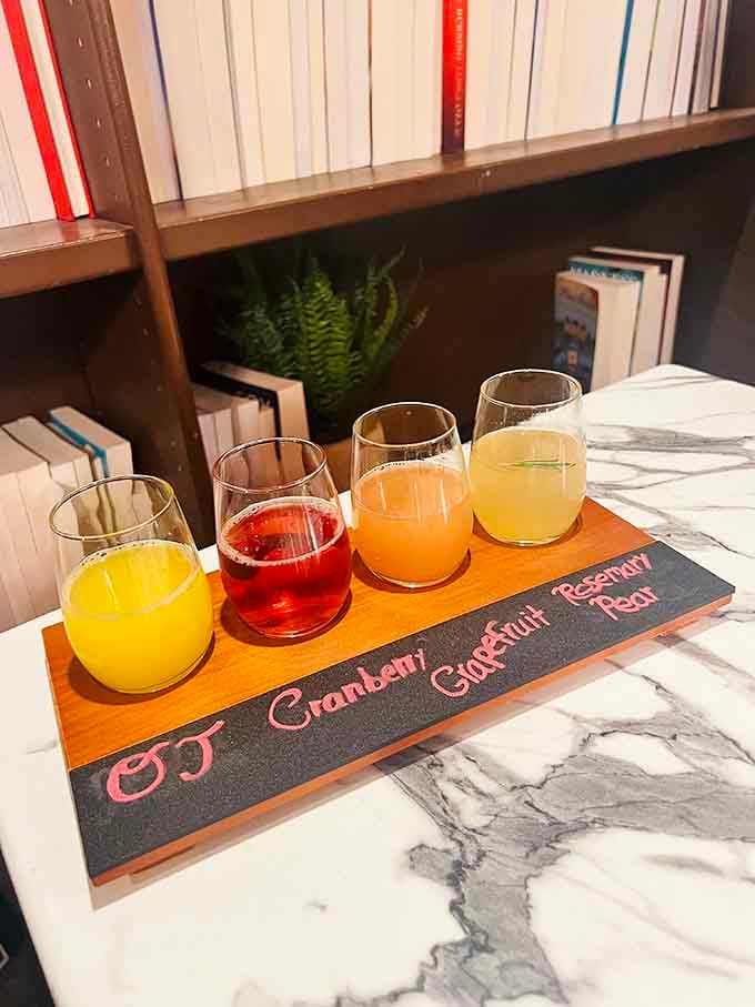 Mimosa flights bring the brunch game to a whole new level, because why choose one flavor when you can try them all?