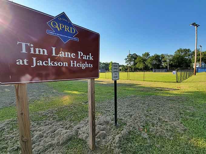 Tim Lane Park provides baseball fields where kids still play actual games instead of staring at screens.