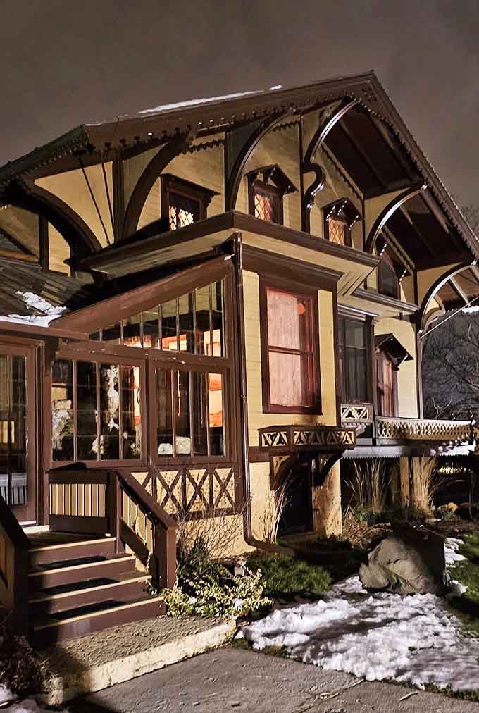 Winter transforms this fairytale cottage into something straight out of a Hallmark movie, minus the commercials.