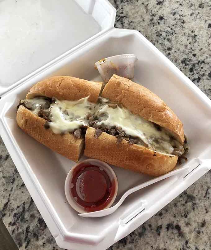 Behold the Philly ribeye cheesesteak in all its melted, meaty glory, proving Colorado can hold its own against the East Coast.