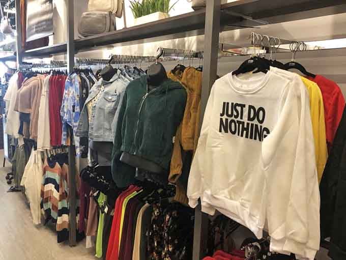 That "Just Do Nothing" sweatshirt perfectly captures the weekend vibe we're all secretly chasing after a long week.