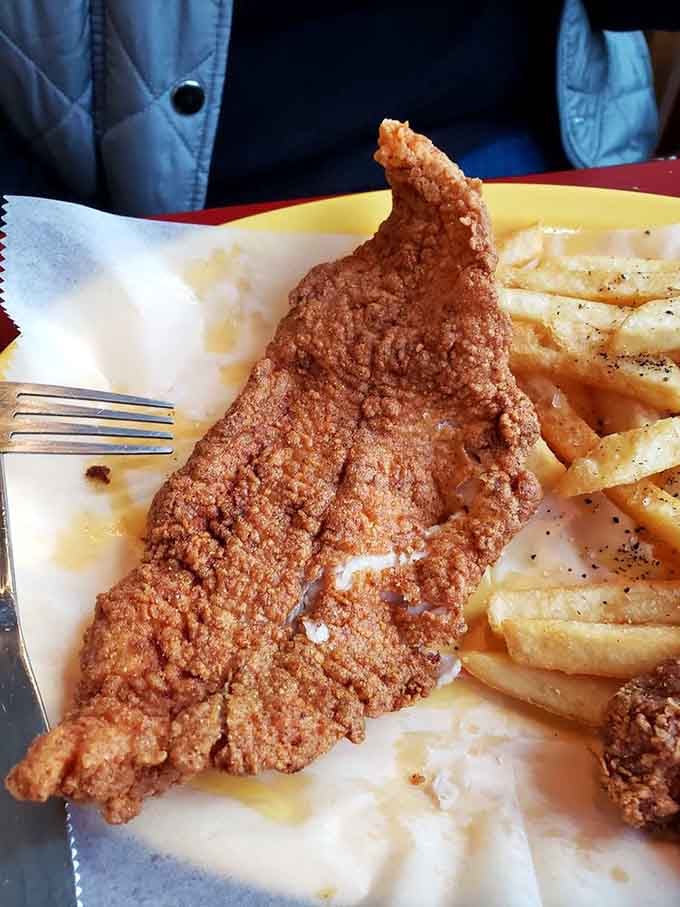 Golden, crispy catfish that proves Kentucky does more than just bourbon and horses when it comes to excellence.