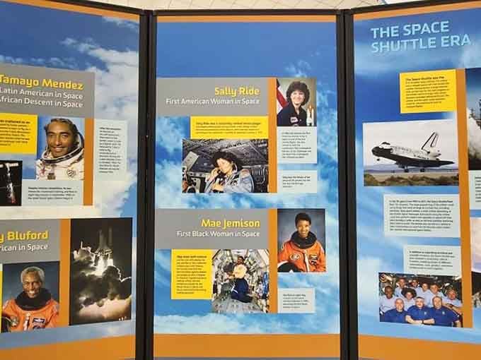 The Space Shuttle Era exhibit celebrates the pioneers who pushed humanity beyond Earth's atmosphere into the final frontier.