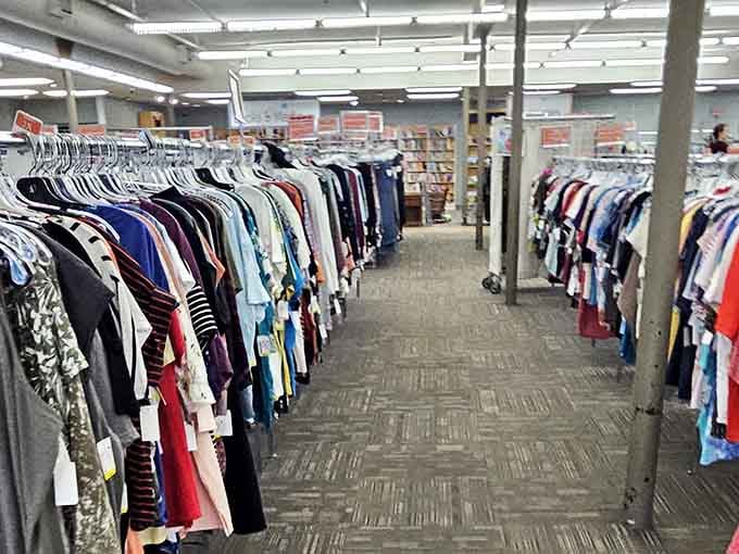 Endless aisles stretch before you like a choose-your-own-adventure novel written entirely in clothing and housewares.