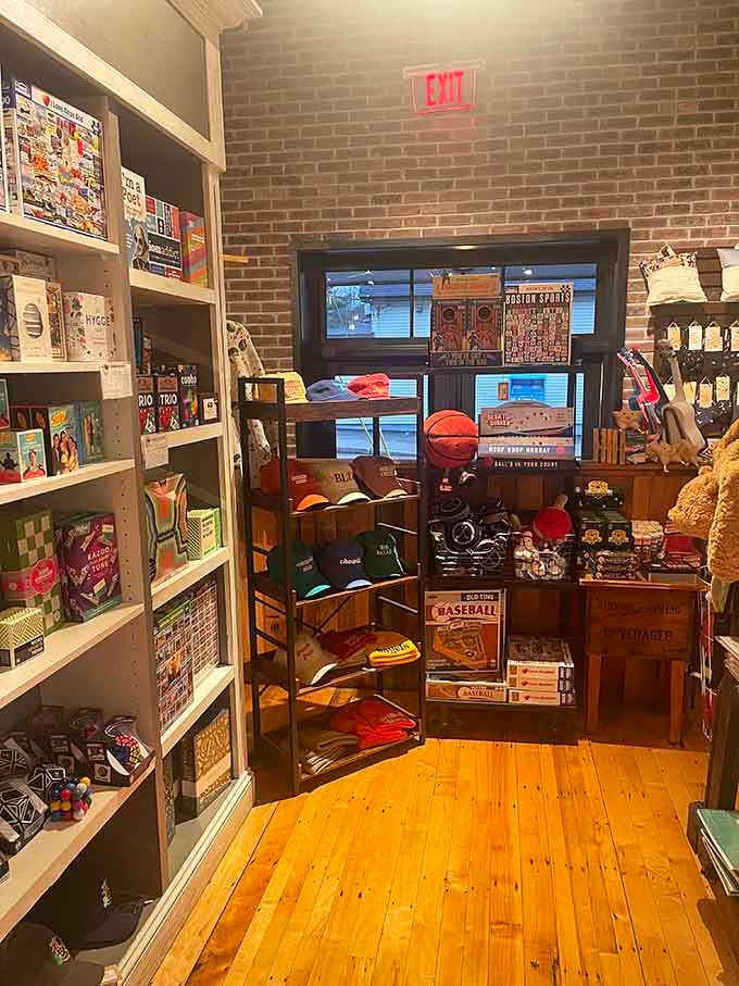 Even the merchandise section feels curated by someone who actually cares, not just someone filling shelf space with random tchotchkes.