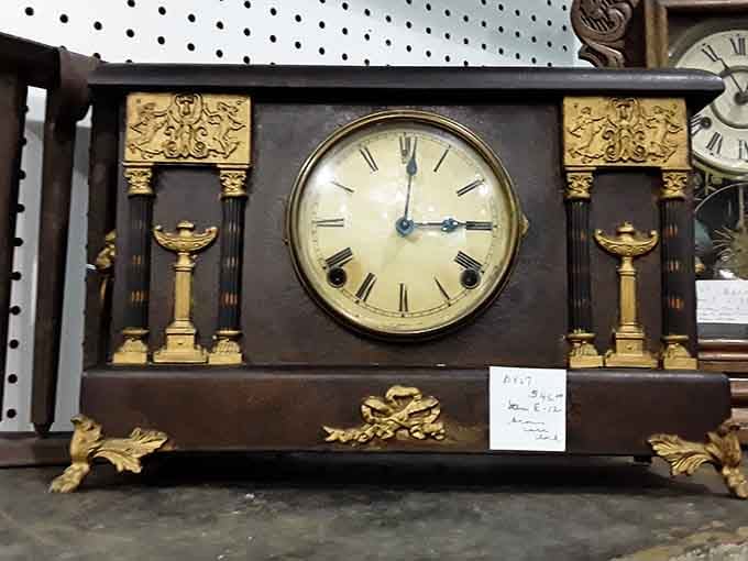 Time stands still inside these walls, especially when you're admiring a mantel clock that's been ticking since Teddy Roosevelt was president.